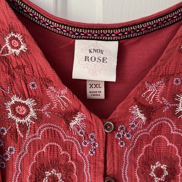 Knox Rose | Tops | Rust Colored Top | Poshmark